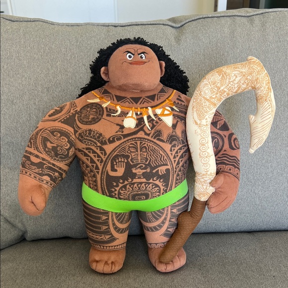 Disney | Toys | Disney Moana Maui Stuffed Plush Toy With Magical ...